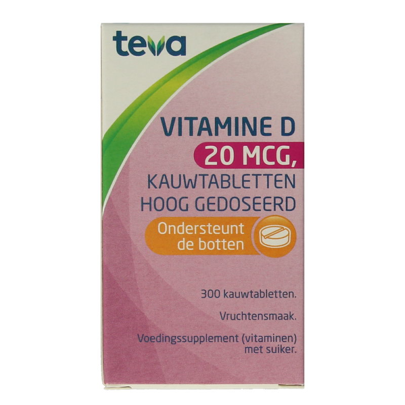 Teva Vitamine D 20 mcg 800IE | Service Apotheek Webshop