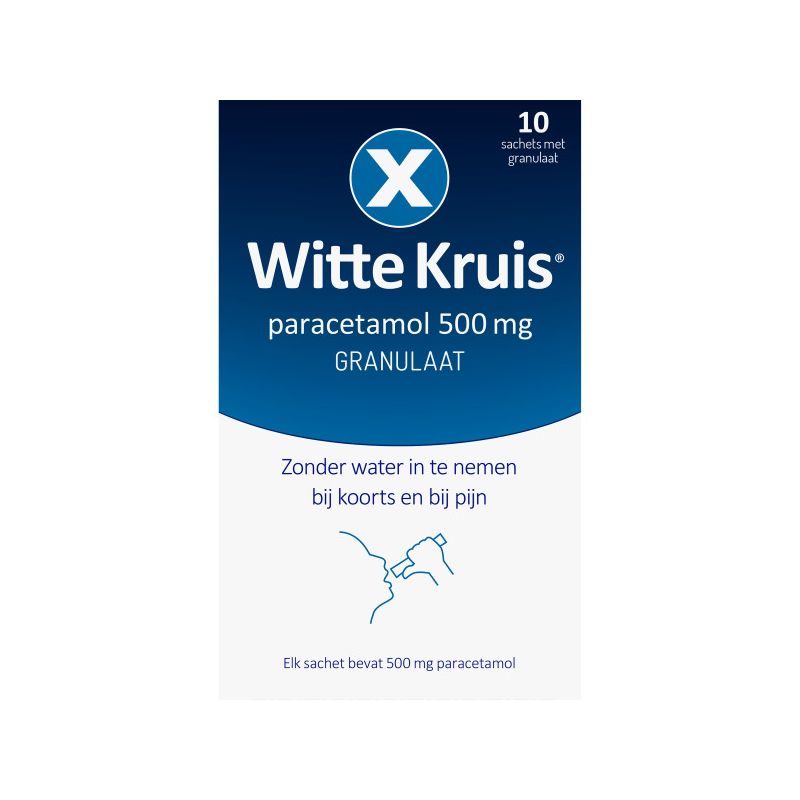 Witte Kruis Paracetamol 500mg granulaat | Service Apotheek Webshop