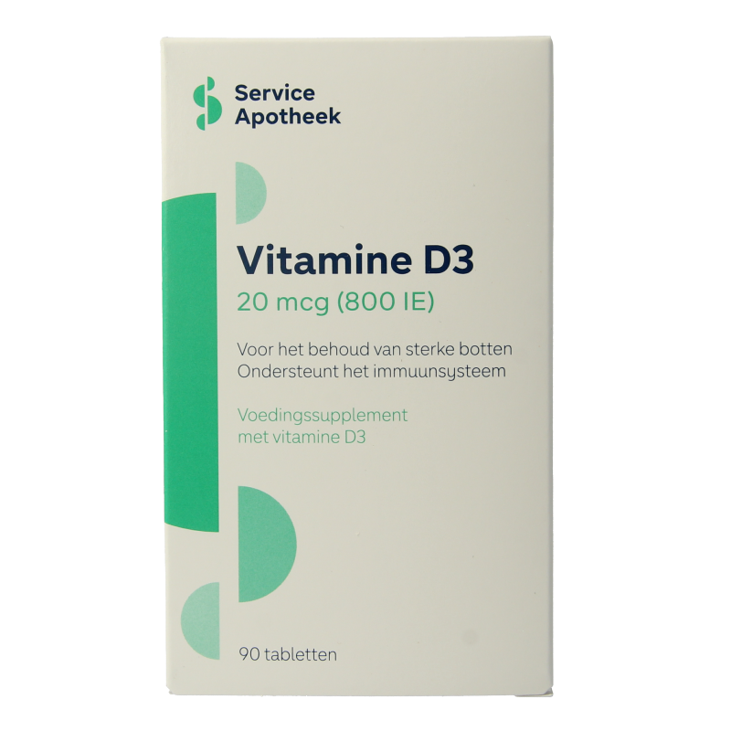 Service Apotheek Vitamine D3 20mcg | Service Apotheek Webshop